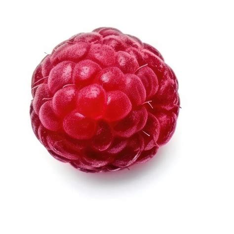 Premium Photo A Single Raspberry That Is Red