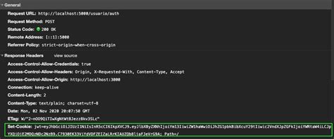 Javascript React Axios Cant Read The Set Cookie Header On Axios Response Stack Overflow