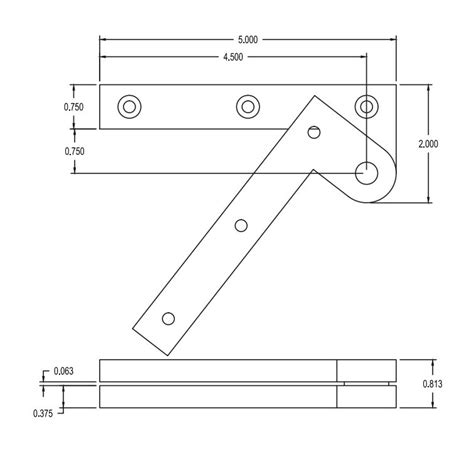 Brusso Brass Offset Pivot Hinge L 19 Classic Hand Tools Limited