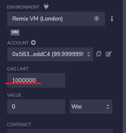 Solidity Gas Limit Is Not Set REMIX Ethereum Stack Exchange