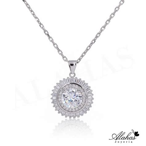 Cadena con dije en plata 925 Joyería Alahas