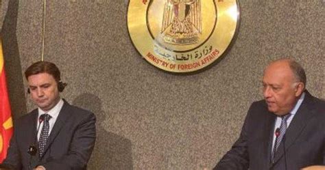 جريدة النهار المصرية سامح شكرى تشاورت مع وزير خارجية مقدونيا حول سبل