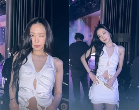 손나은 파격 옆트임 원피스한 뼘 치마도 완벽 소화 Md★스타