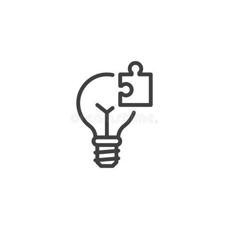 Lijnpictogram Voor Probleemoplossing Vector Illustratie Illustration