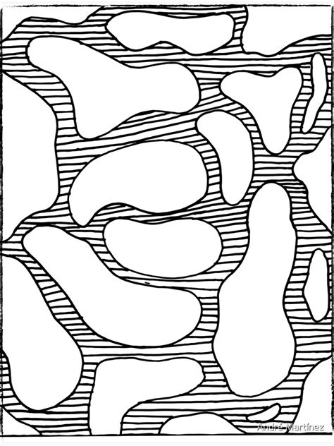 Lines And Blobs Poster By Andremartinez Redbubble