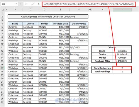 Excel Count If Two Cells Match Criteria Catalog Library