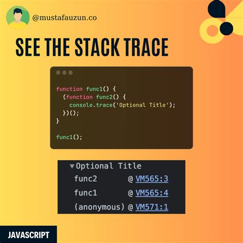 Javascript See The Stack Trace Mustafa Ate Uzun Blog