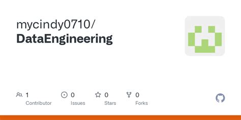 github mycindy0710 dataengineering
