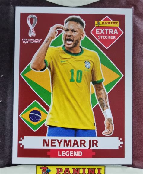 Figurinha Copa Original Panini Neymar Legend Foto Frente E Verso