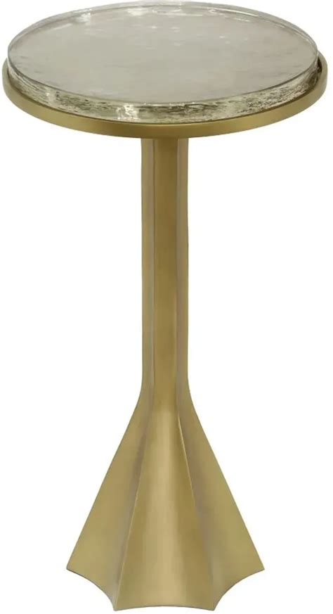 Gabrielle Side Table In Antique Brass By Tov Furniture