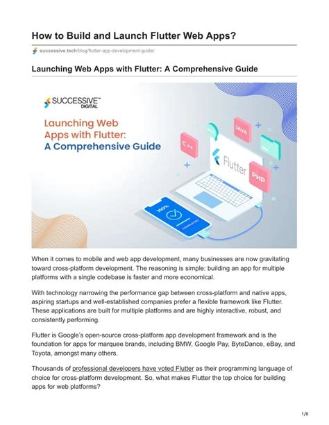 Ppt Launching Web Apps With Flutter A Comprehensive Guide Powerpoint Presentation Id13163424