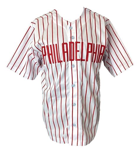 Trea Turner Philadelphia Signed White Pinstripe Baseball Jersey 2 Jsa Super Sports Center