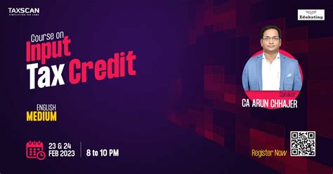 Course On Input Tax Credit