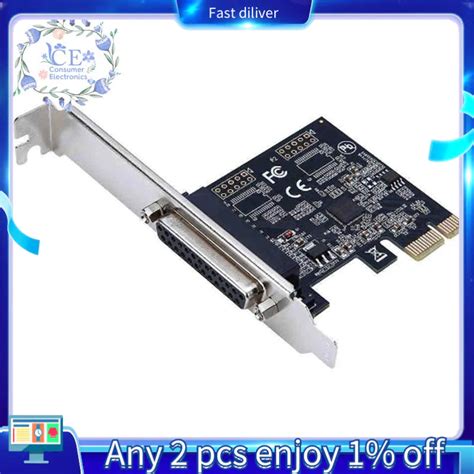 Piece High Quality Parallel Port DB Pin Pcie Riser Card LPT Printer To PCI E Express Card