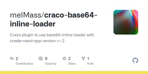 Github Melmasscraco Base64 Inline Loader Craco Plugin To Use Base64