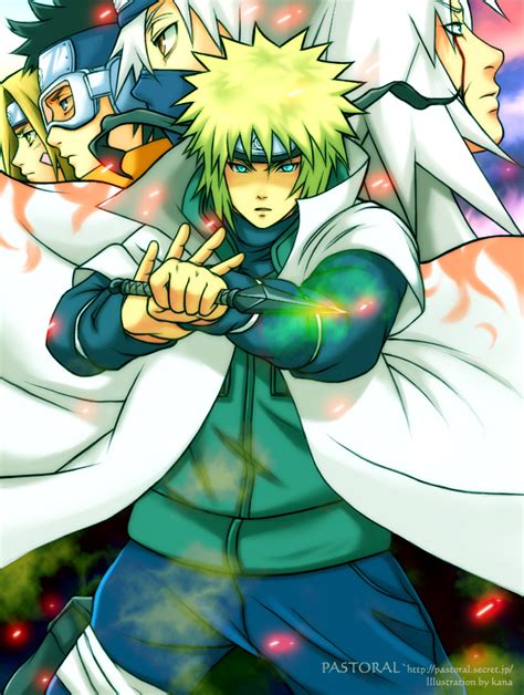 Hatake Kakashi Uchiha Obito Namikaze Minato Jiraiya And Nohara Rin