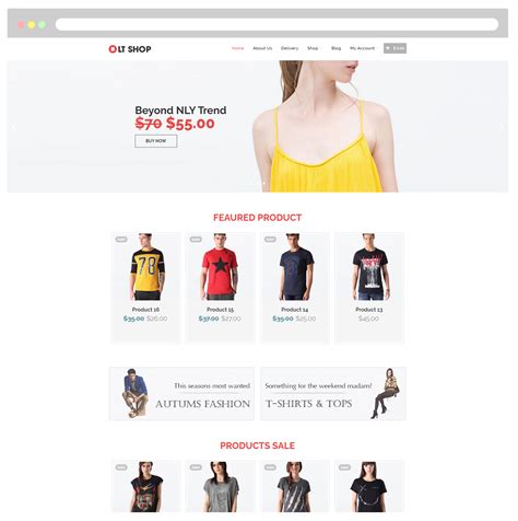 Lt Shop Free Responsive Wordpress Clothes Shop Theme Responsive