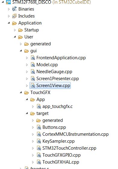 Why Isnt Project Structure Started From A Touchgf Stmicroelectronics Community