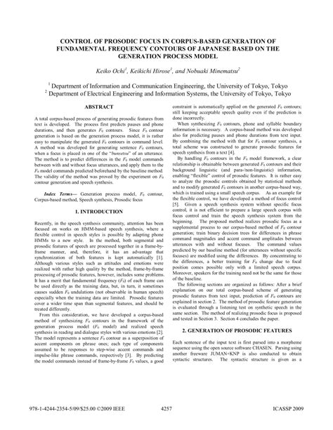 Pdf Control Of Prosodic Focus In Corpus Based Generation Of Fundamental Frequency Contours Of