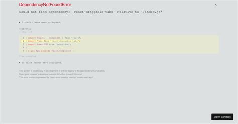 React Draggable Tabs Forked Codesandbox