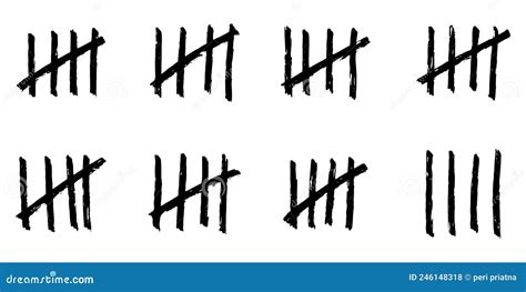 Doodle Count Bar Count The Days Counted In Slashes On The Walls Of A