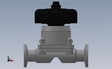 Dgm 01卡箍式隔膜阀 Dgm 01 Dn10 快装隔膜阀solidworks 2018模型图纸下载 懒石网