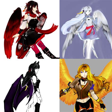 Rwby With Wings Zaheela Rwby Anime Rwby Rwby Comic