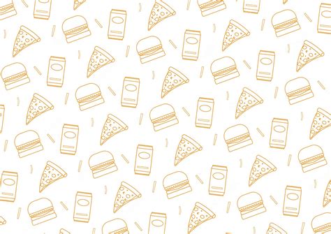 Premium Vector Illustration Of Pattern Burger Pizza Canned Drink