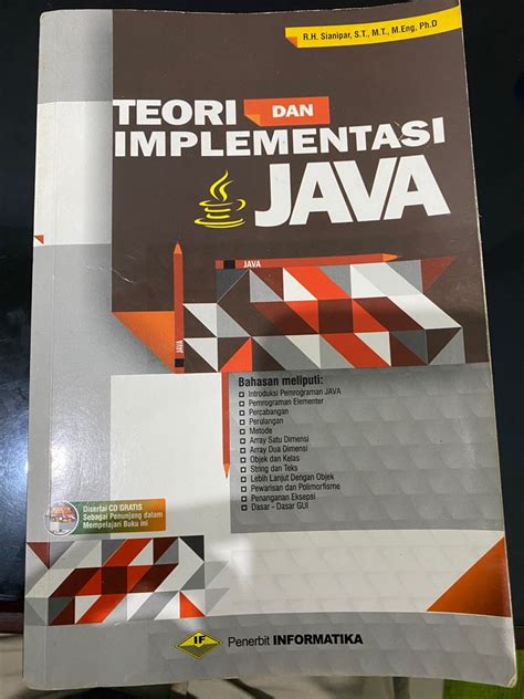 Buku Teori Dan Implementasi Java Buku And Alat Tulis Buku Di Carousell