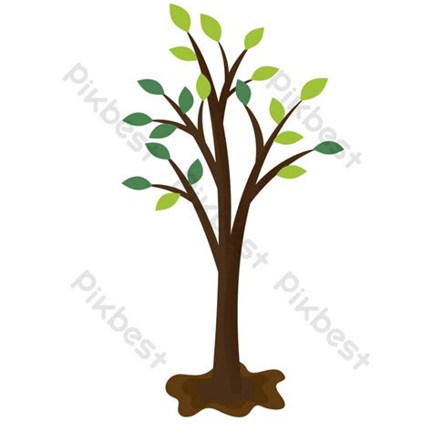 Drawing Cartoon A Small Tree Design PNG Images PSD Free Download Pikbest