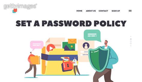 Password Policy Landing Page Template Tiny Characters At Huge