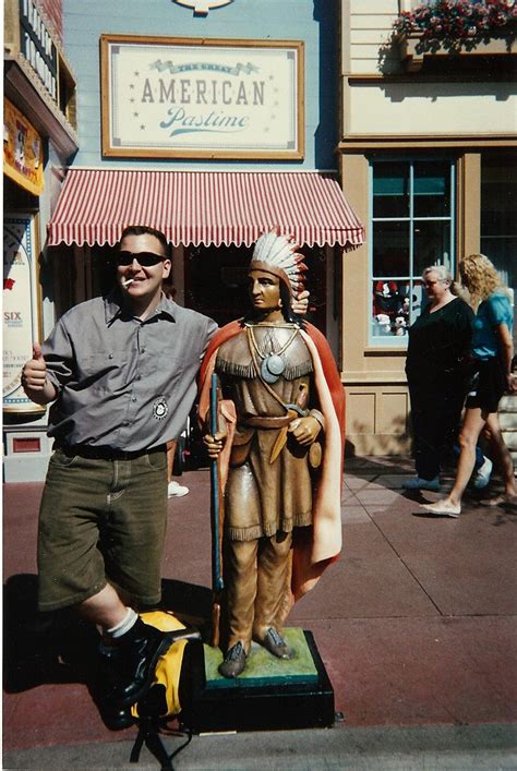 Me With Disneyland Cigar Store Indian Disneyland Califor… Flickr
