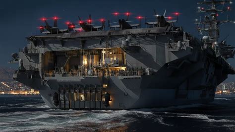 High Alert Uss Abraham Lincoln Cvn 72 Launches Intense Night