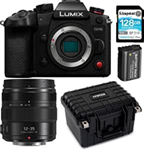Amazon Panasonic LUMIX GH6 Mirrorless Camera Body Bundle With 12