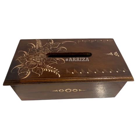 Jual TEMPAT TISU TISSUE BOX KOTAK TISU KAYU JATI ASLI Shopee Indonesia