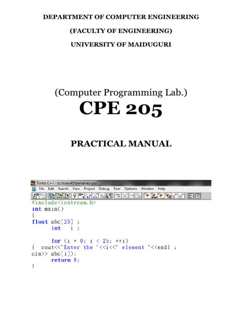 CPE205 | PDF | Data Type | Integer (Computer Science)