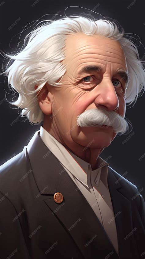 Premium Ai Image A Man With A Mustache And A Suit Jacket