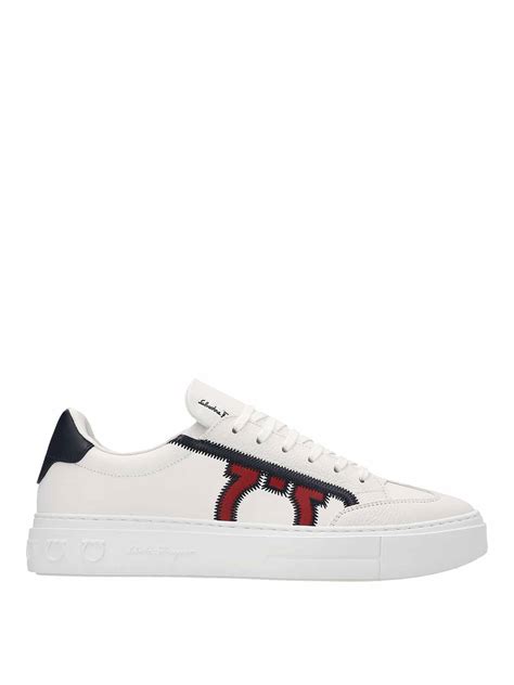 Trainers Salvatore Ferragamo - Borg 5 sneakers - 753142BIANCOROUGEBLUE