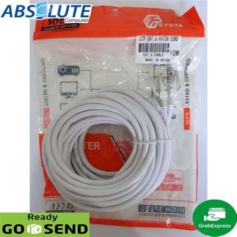 Jual Kabel LAN Eyota Cat6 10M UTP 1000MBs Original RJ45 10 M CAT6E Cat