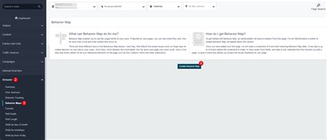 Analytics How To Enable Behavior Map