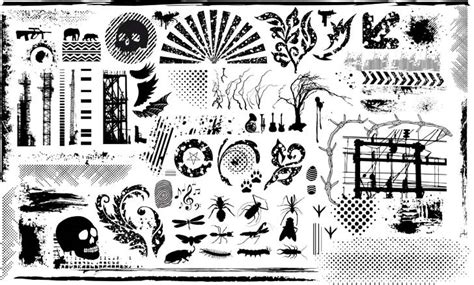 Black And White Design Elements Series Current Element 7040 Free Ai