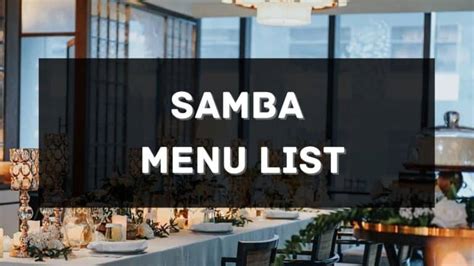Samba Shangri La Fort Menu Prices Philippines 2025 Updated — All