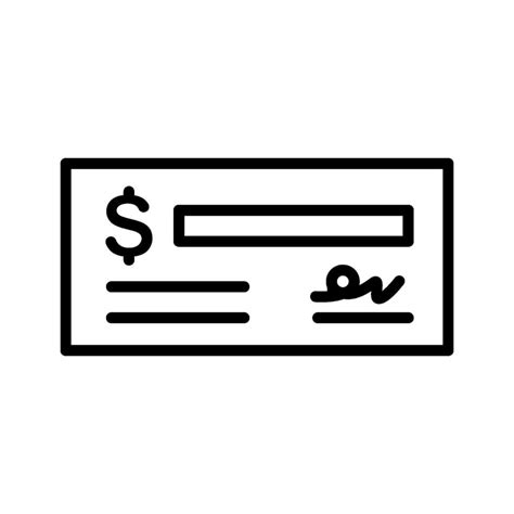 Bank Cheque Icon 2205863 Vector Art At Vecteezy