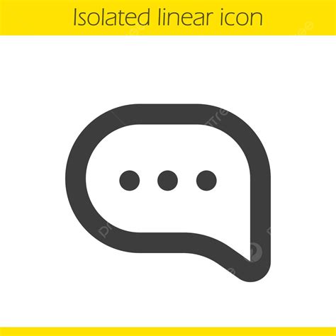 Chat Bubble Linear Icon Art Comment Illustration Vector Art Comment Illustration PNG And