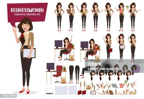 Ensemble De Vecteur De Création De Caractère De Femme Daffaires Les