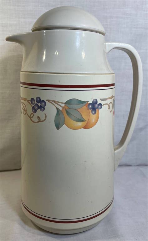Corning Thermique Coordinates Abundance Carafe Coffee Tea Thermos Glass