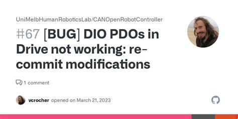 Bug Dio Pdos In Drive Not Working Re Commit Modifications · Issue