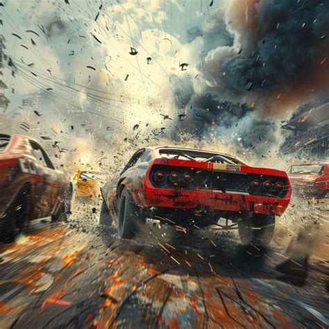 Car Exploding Wallpaper