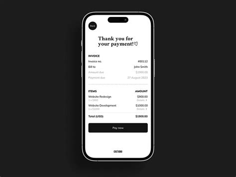Invoice App Designs Themes Templates And Downloadable Graphic