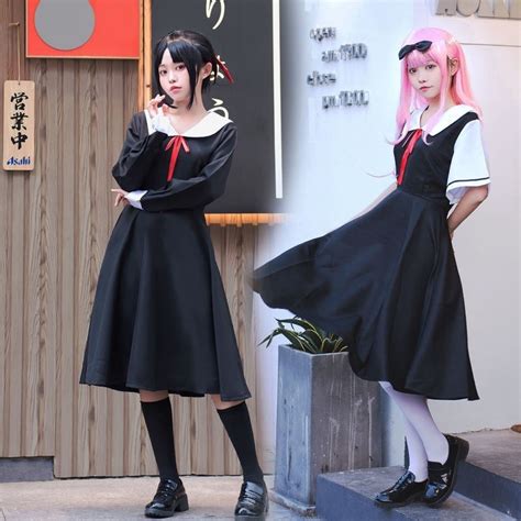 Kaguya Sama Love Is War 四宮輝夜藤原千花cosplay服裝萬聖節狂歡派對套裝女萬聖節服裝聖誕 蝦皮購物